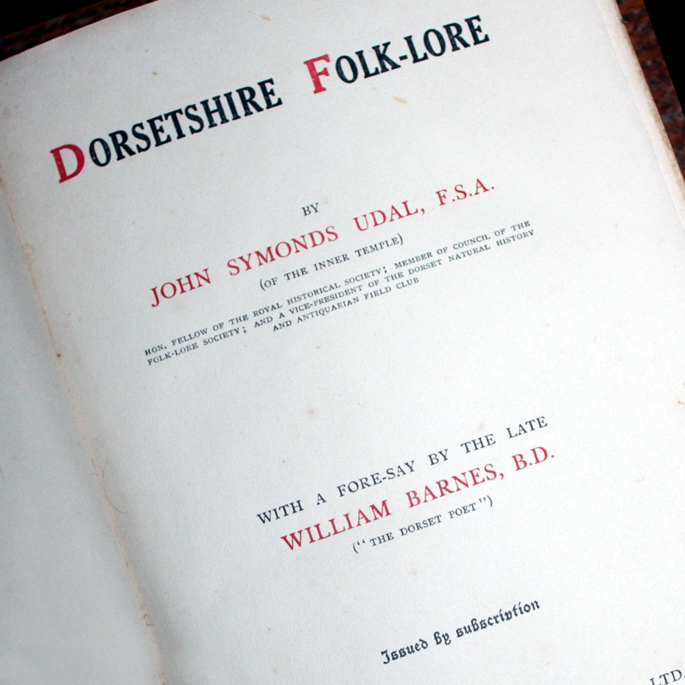 The Folk-Lore Of William Barnes By John Symonds Udal